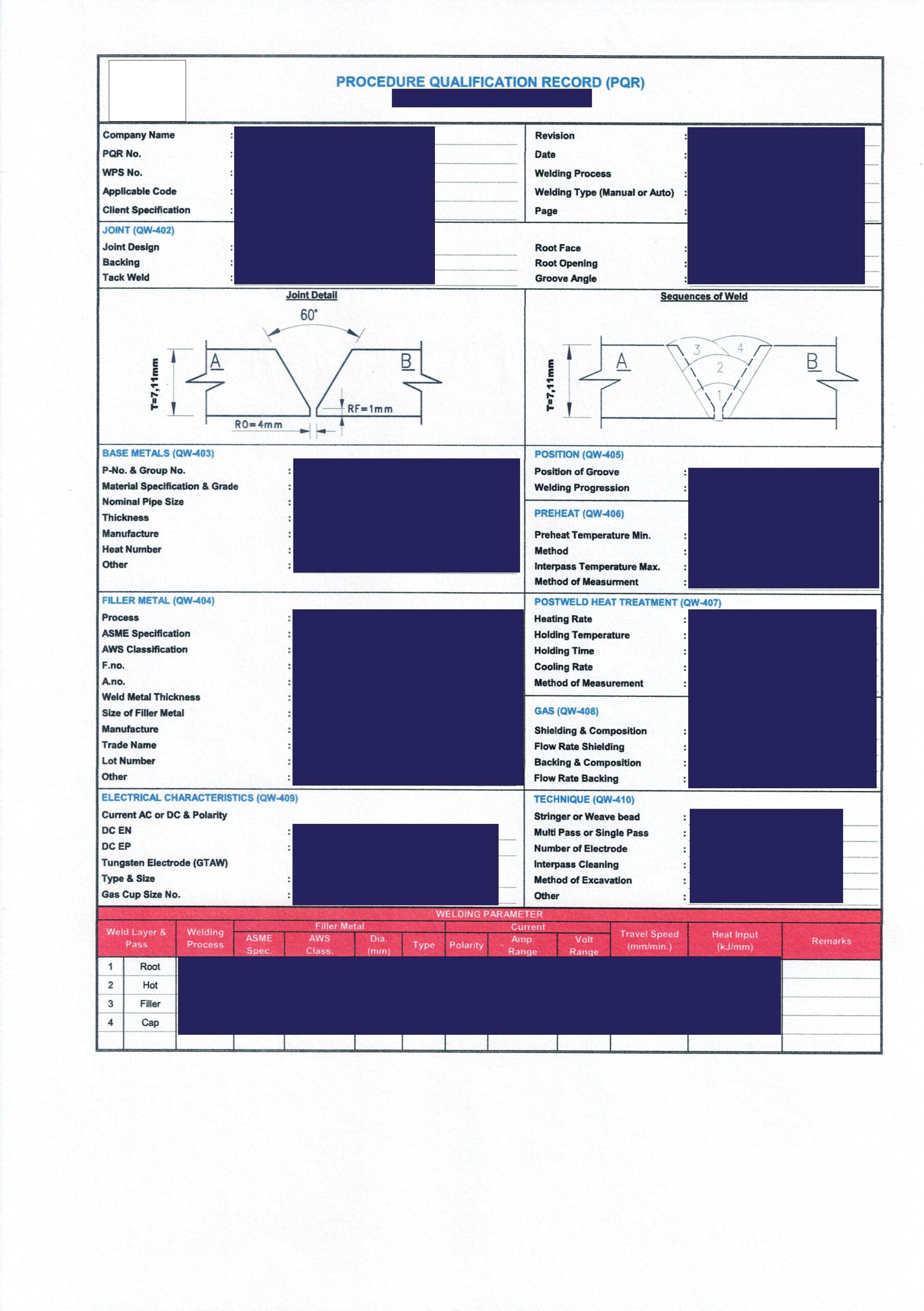 Prosedur Pembuatan WPS dan PQR